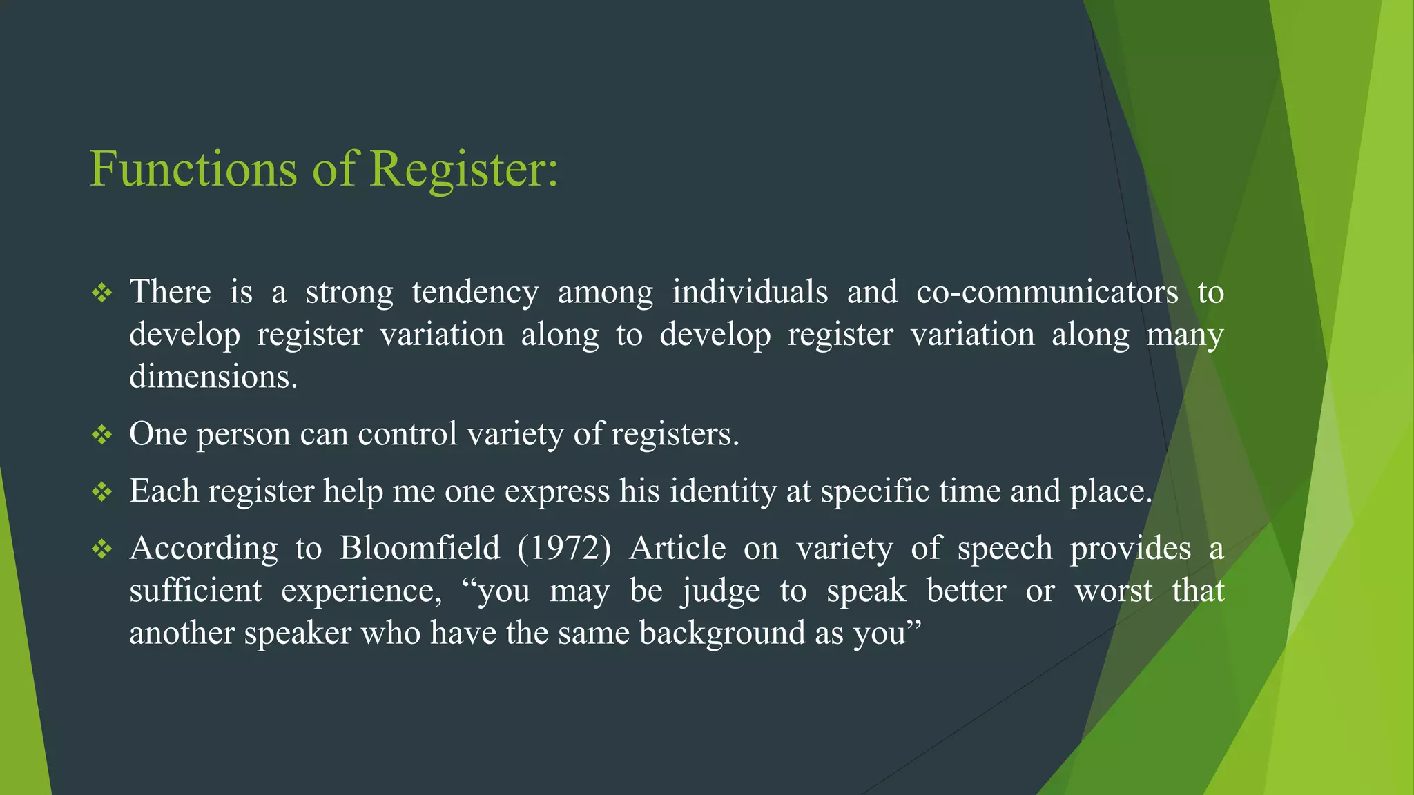 Language Variation: Register | PPTX
