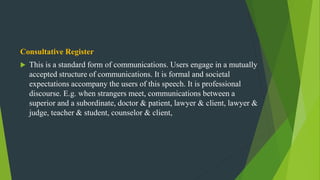 Language Variation: Register | PPTX