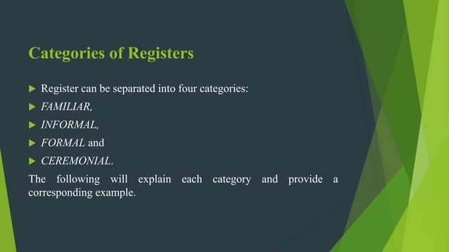 Language Variation: Register | PPTX