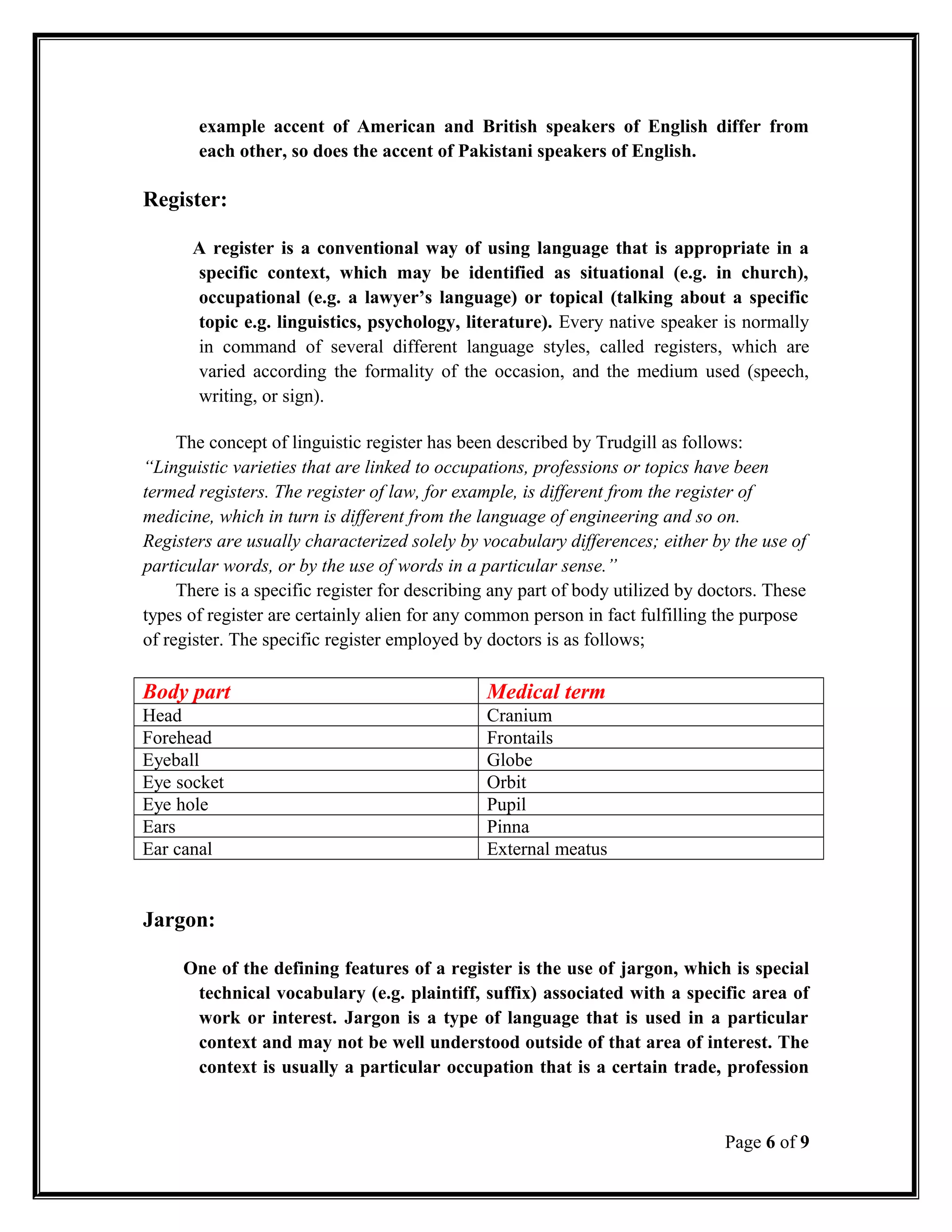 Language variation assgnmnt | DOC