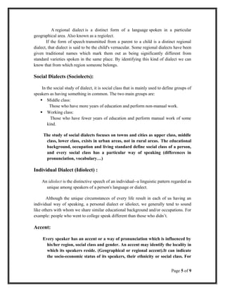 Language variation assgnmnt | DOC