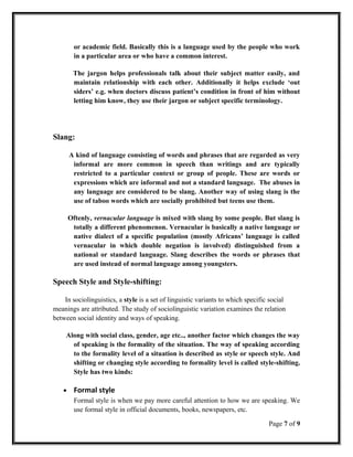 Language variation assgnmnt | DOC