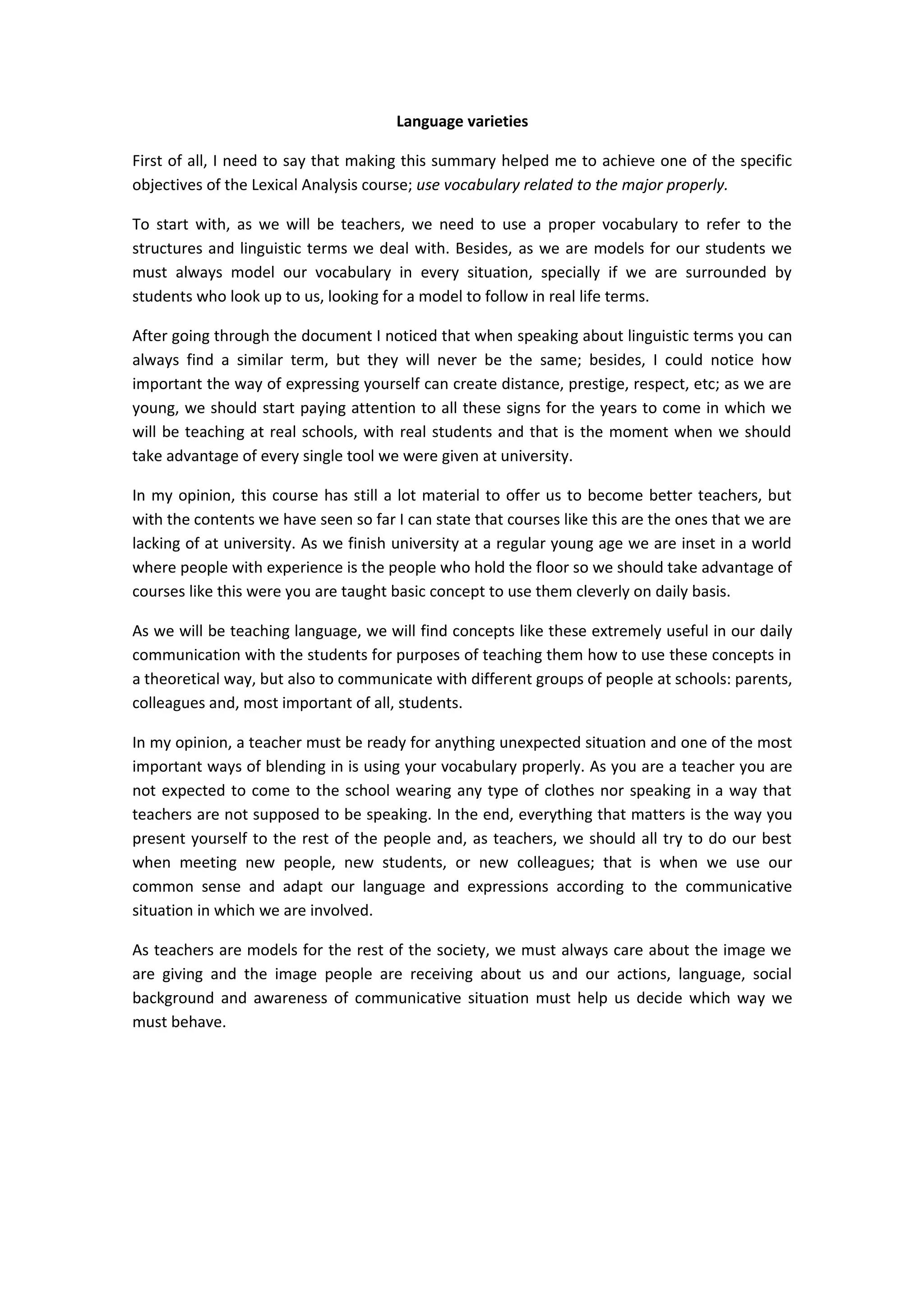 Language varieties | DOC