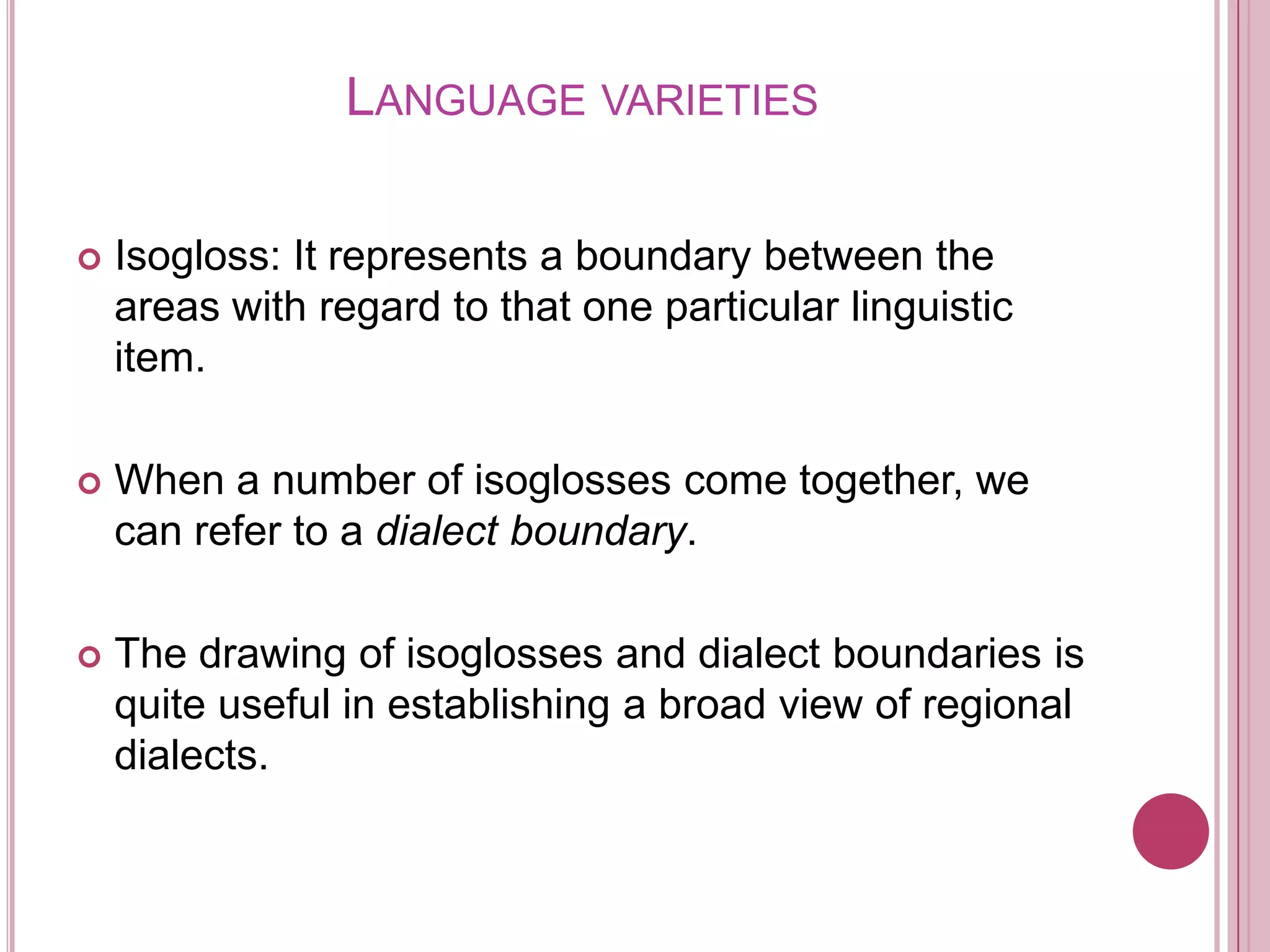 Language varieties | PPTX