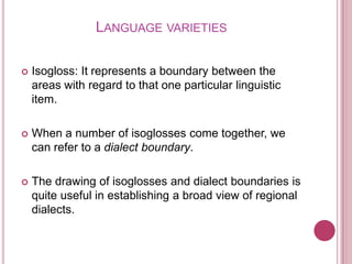 Language varieties | PPTX