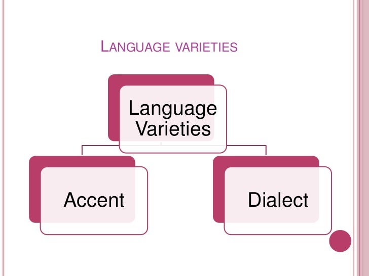 Language varieties