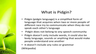 Language varieties | PPTX