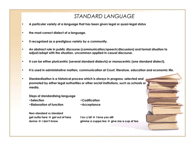 Language varieties & multilingual | PPT