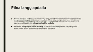 Langų apdaila | PPTX