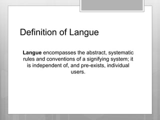 Langue vs comp | PPTX