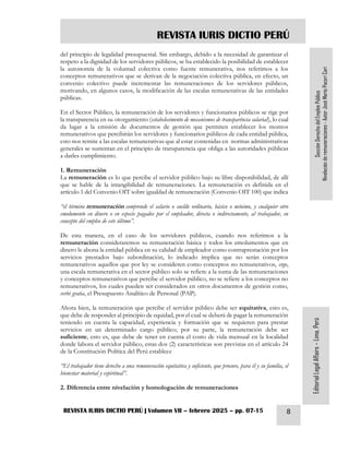 LA NIVELACIÓN DE REMUNERACIONES EN EL SECTOR PÚBLICO | PDF