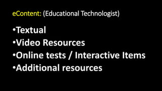 eContent: Designing the Deliverables | PPT