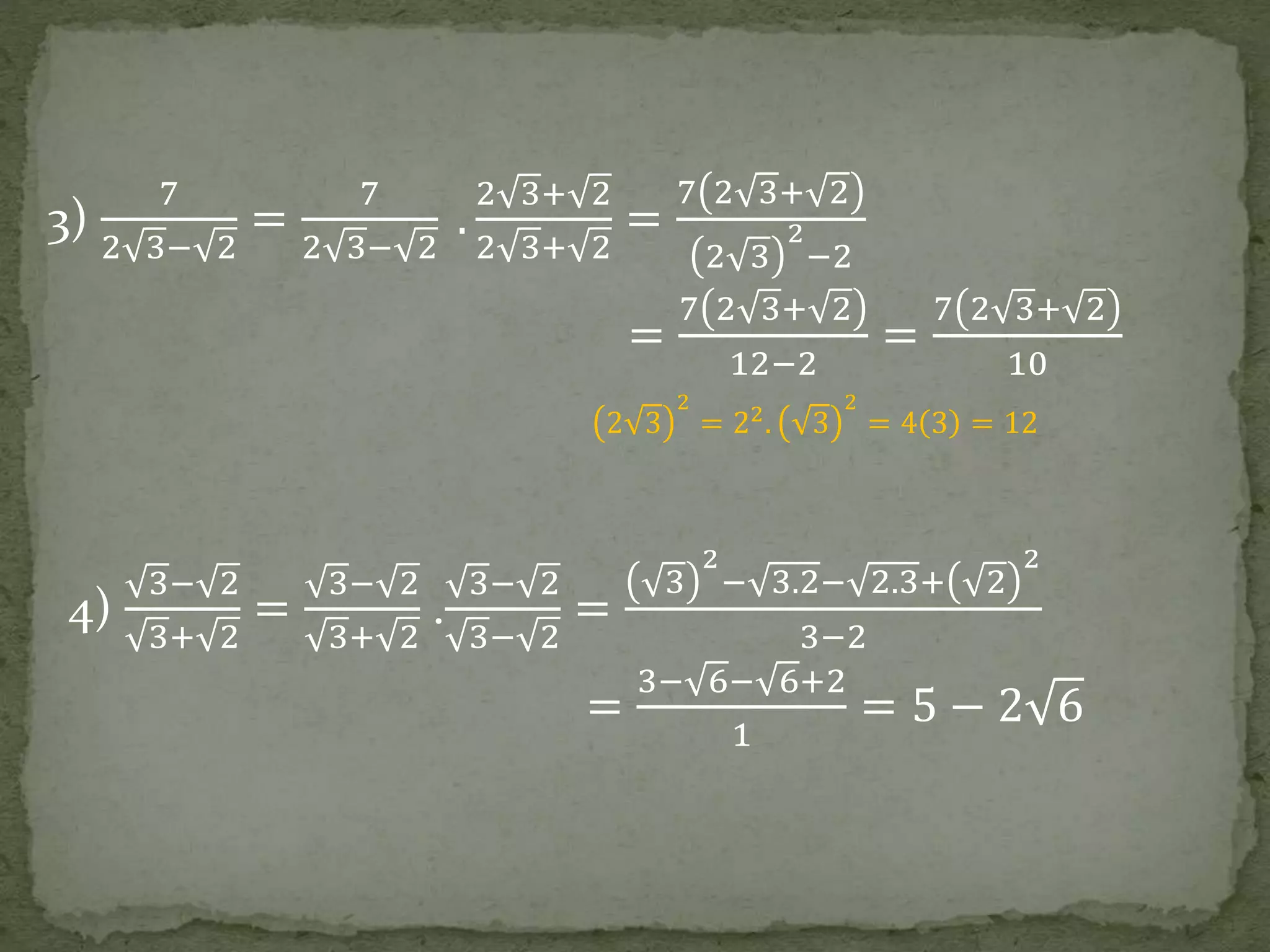 Lanjutan bentuk akar | PPTX