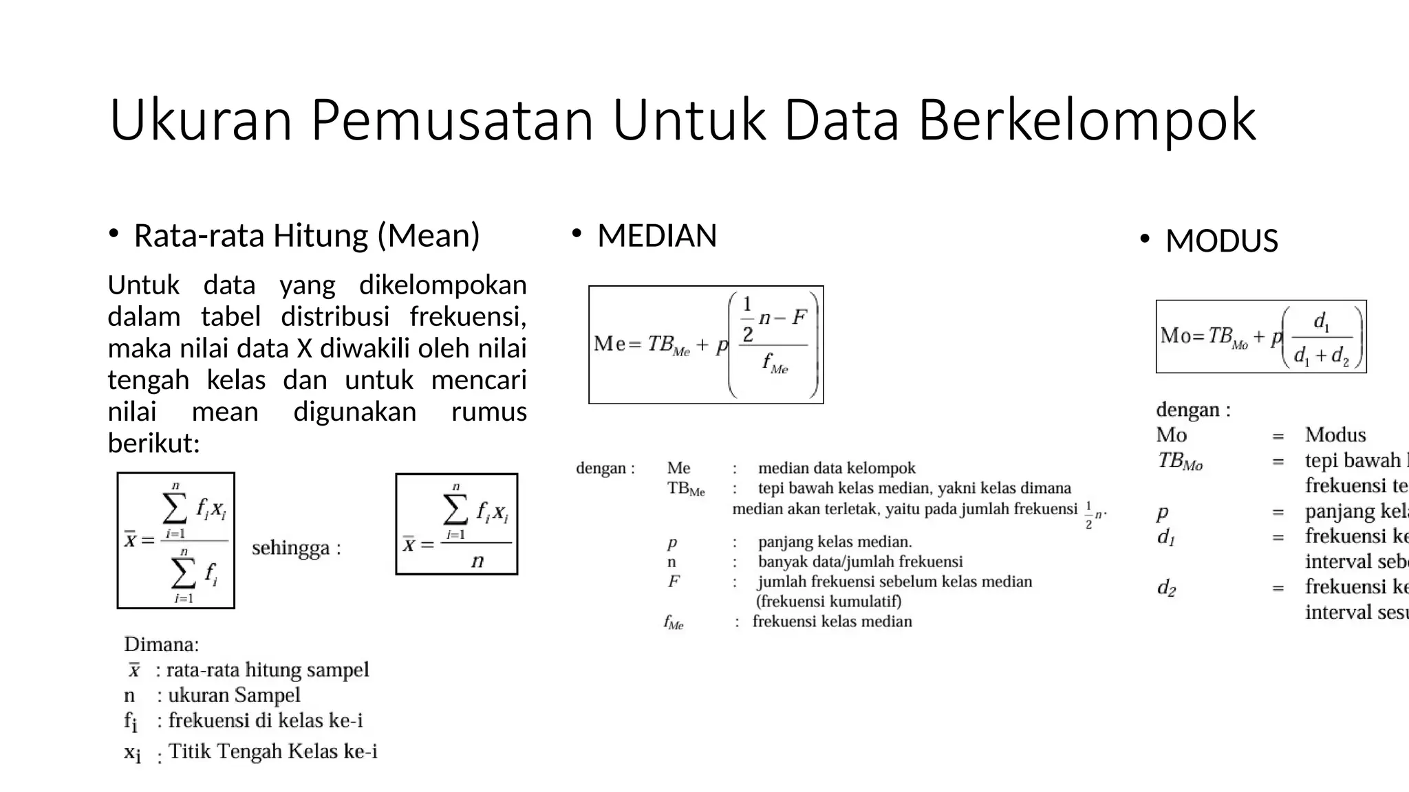 STATISTIKA DASAR PERTEMUAN 3 DATA TUNGGAL DAN KELOMPOK.pptx