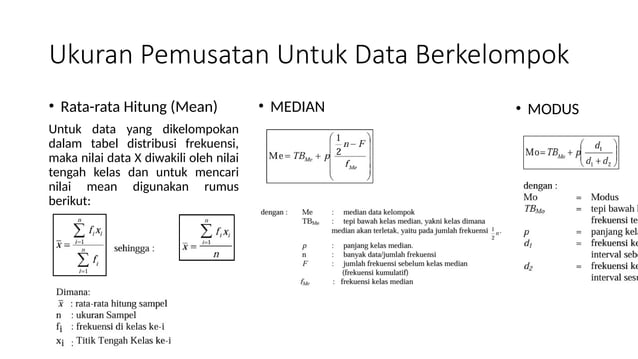 STATISTIKA DASAR PERTEMUAN 3 DATA TUNGGAL DAN KELOMPOK.pptx