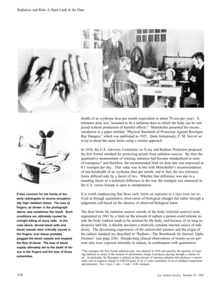 Lanl science 1995 history of radiation standards | PDF