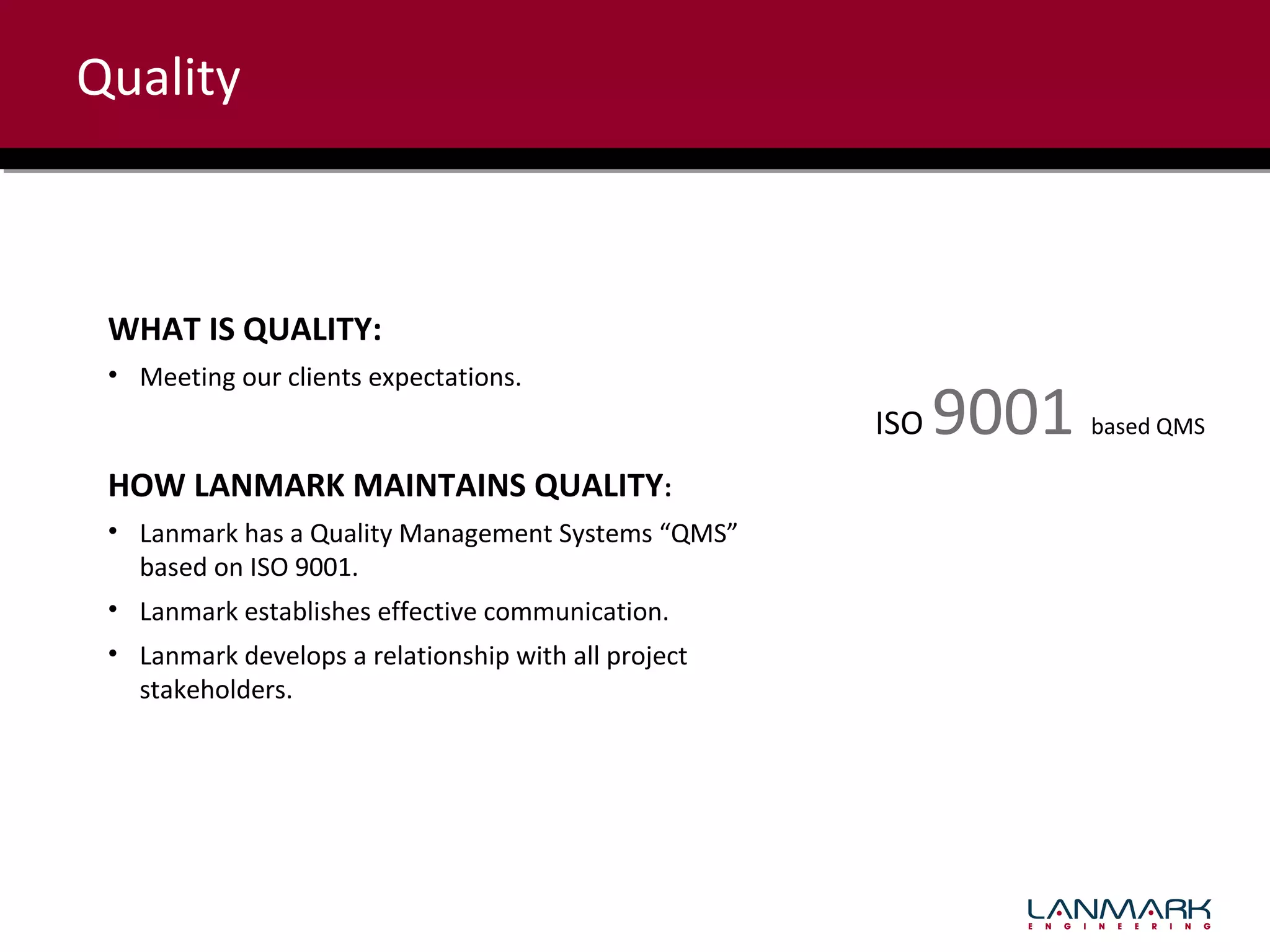 Lanmark Engineering 2013 | PPT