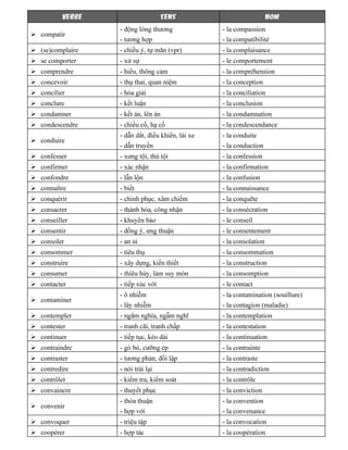 La nominalisation verbale | PDF