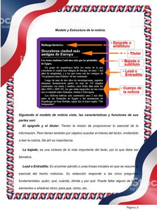 La noticia su funcion_y_estructura | PDF
