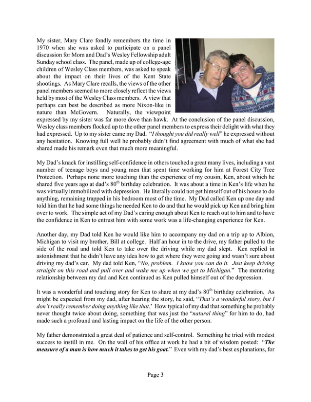 A Tribute to My Dad | PDF