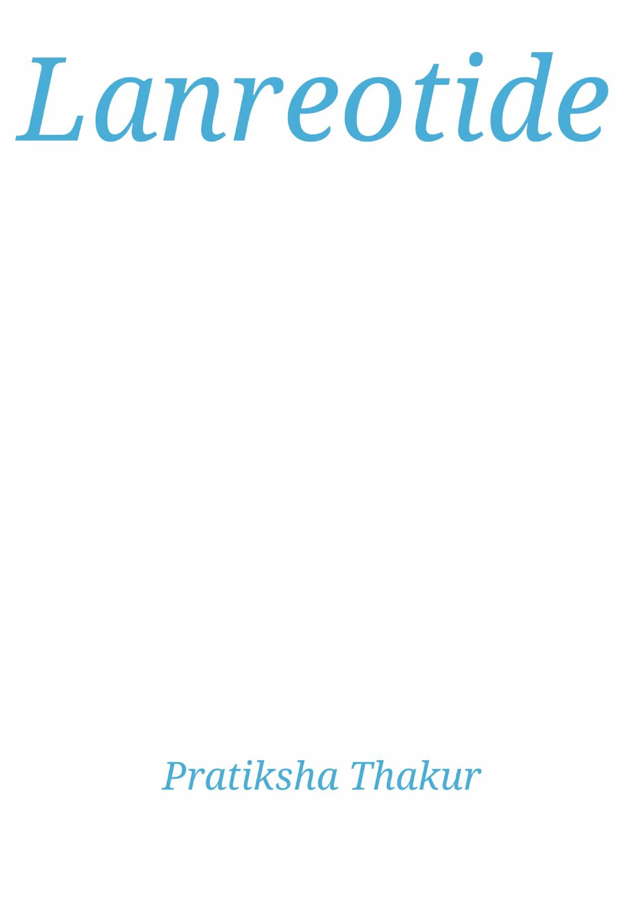 Lanreotide | PDF