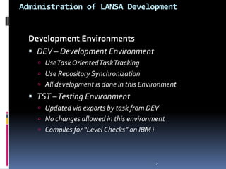 Lansa Development V12 | PPTX