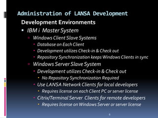 Lansa Development V12 | PPTX