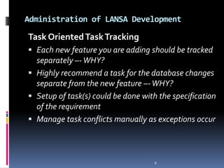 Lansa Development V12 | PPTX