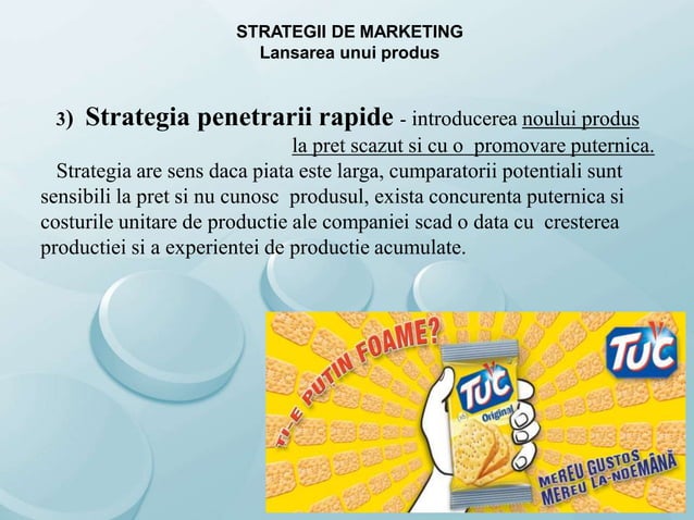 Lansarea pe piata a unui nou produs | PPTX