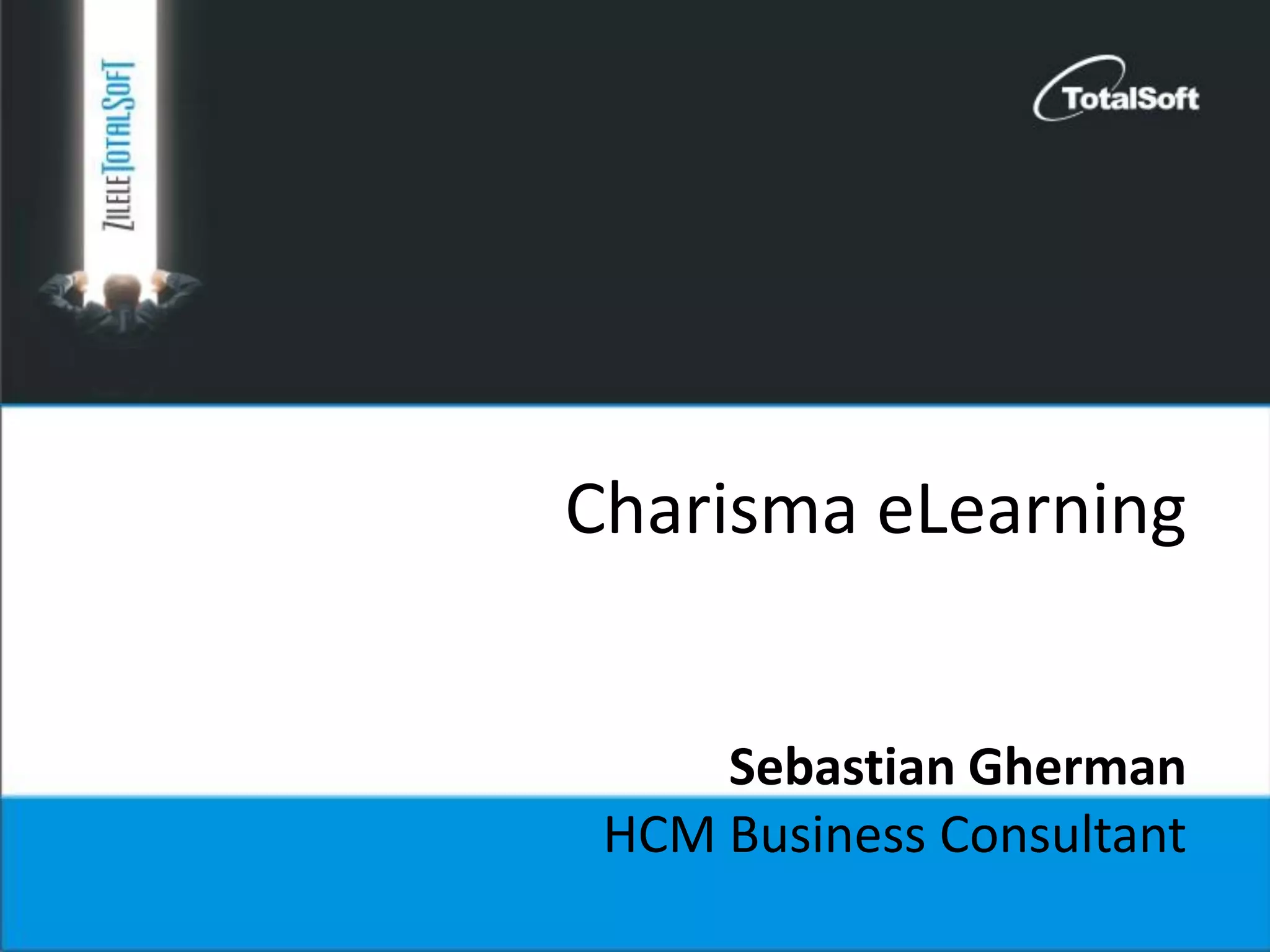 Lansare Charisma HCM e-Learning 2013 | PDF