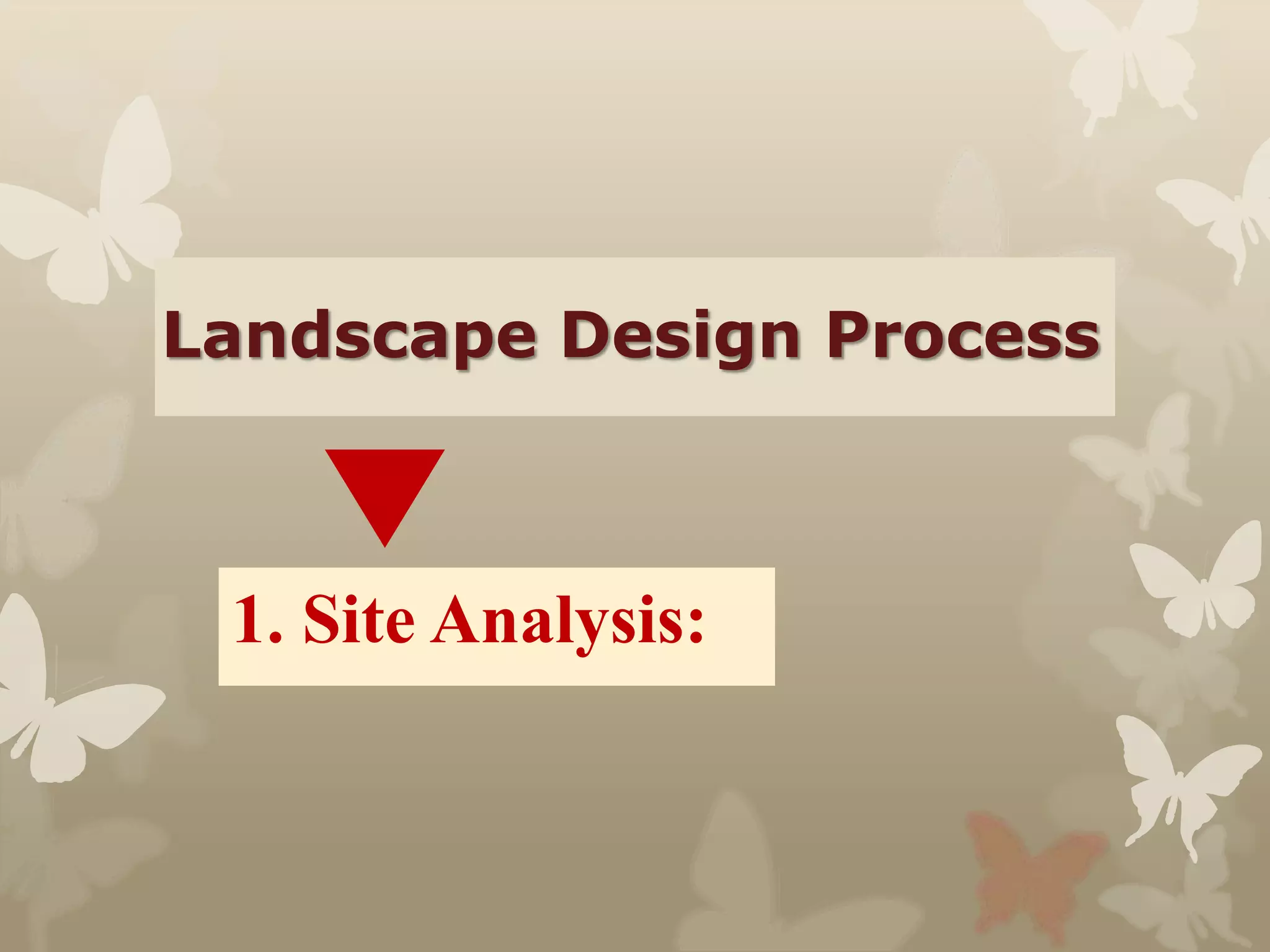 Landscape site analysis | PPTX