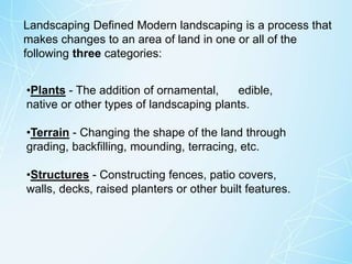 Landscadpe in architecture | PPT