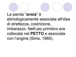 L'ansia | PPT