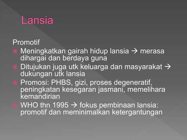 Lansia | PPTX