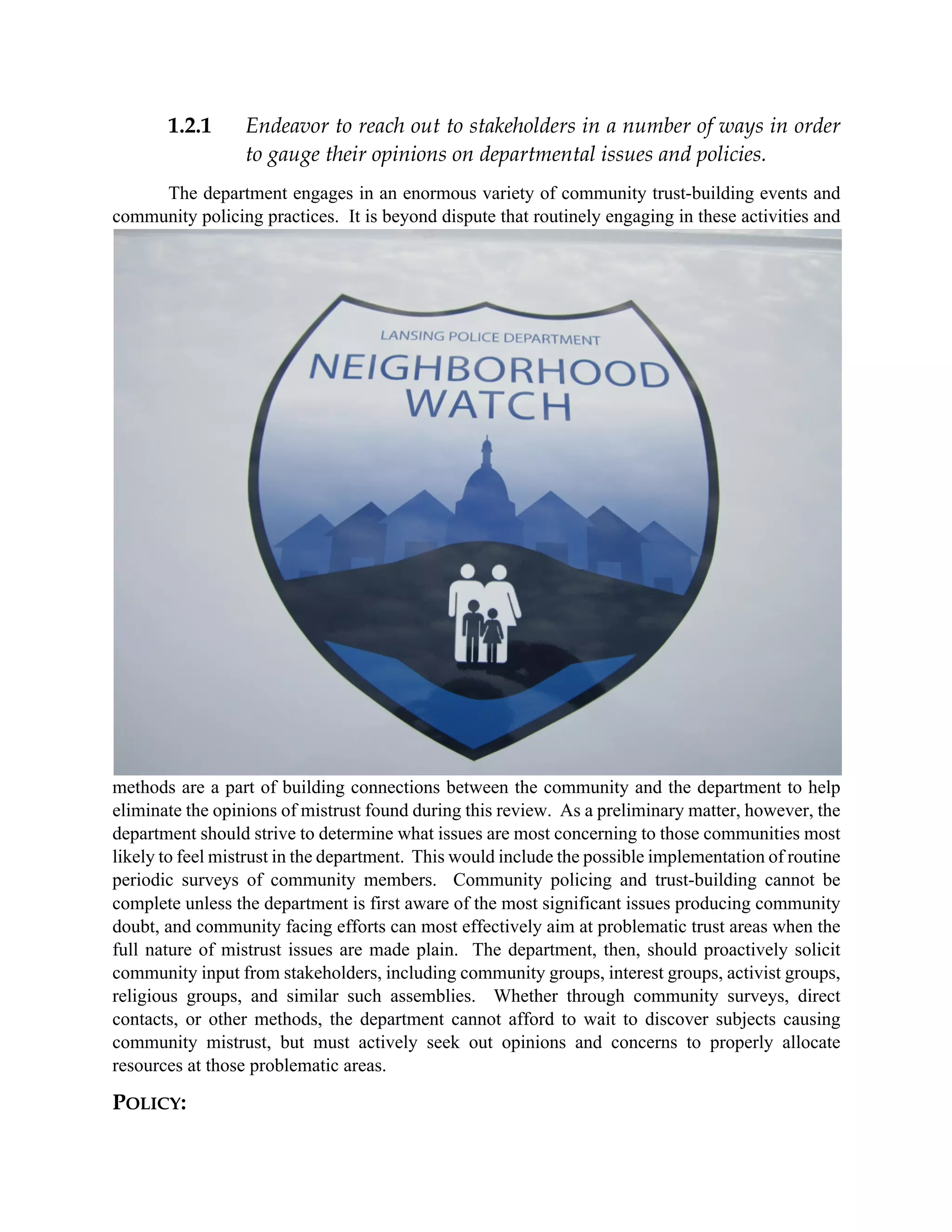 Lansing police department USA | PDF