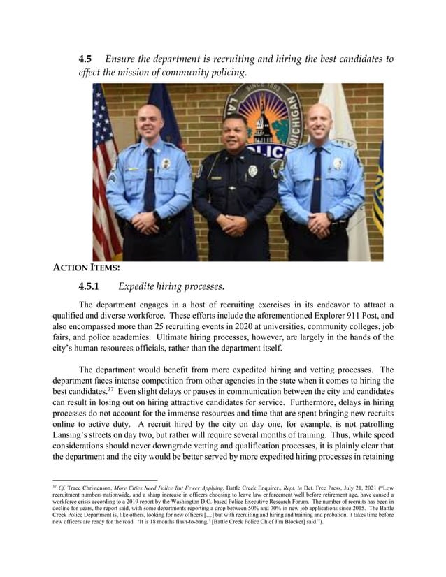 Lansing police department USA | PDF