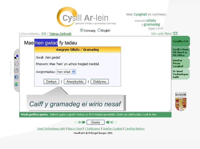 Lansio Cysill Ar Lein12 | PPT