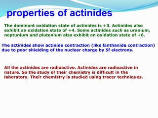 Inner Transition Element by Dr.N.H.Bansod | PPT