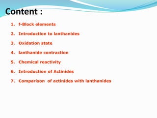 Inner Transition Element by Dr.N.H.Bansod | PPT