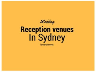 Reception Venues | PPT