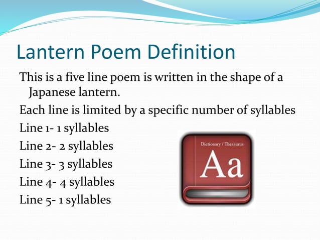 Lantern poem1 | PPTX | Poetry | Books and Literature