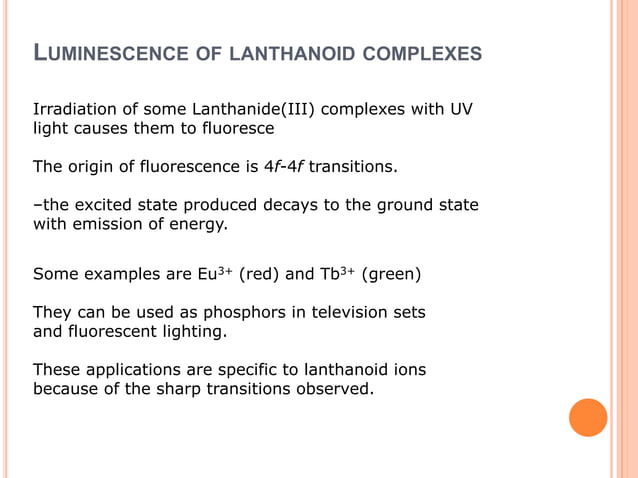 Lanthanide and actinide chemistry | PPT | Chemistry | Science
