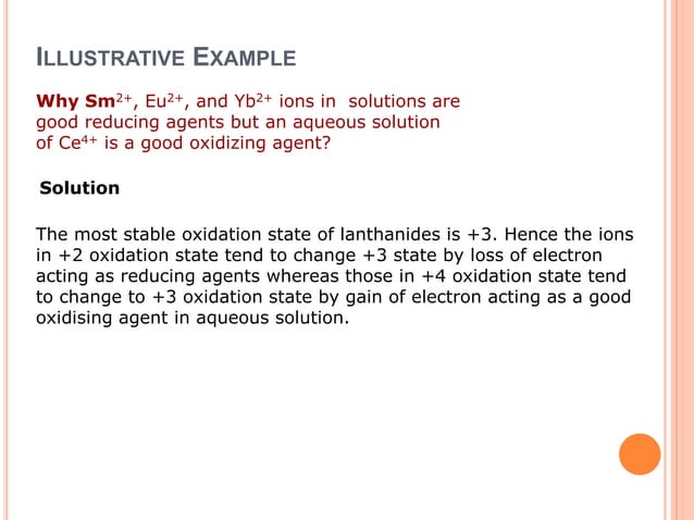 Lanthanide and actinide chemistry | PPT | Chemistry | Science
