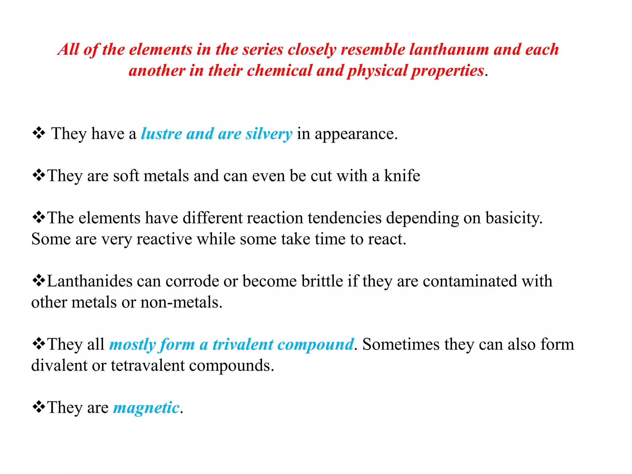 Lanthanide oxidation.. | PPTX