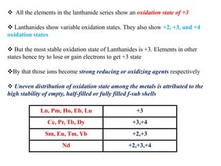 Lanthanide Series