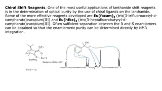 Lanthanide shift reagents in nmr | PPTX