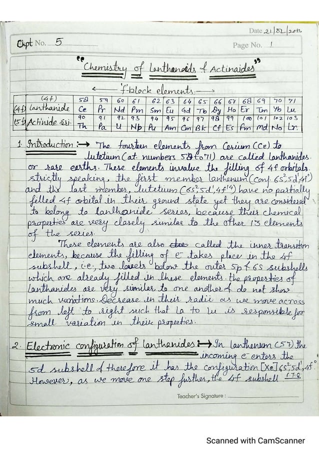 Lanthenoids for b.sc. iv sem | PDF