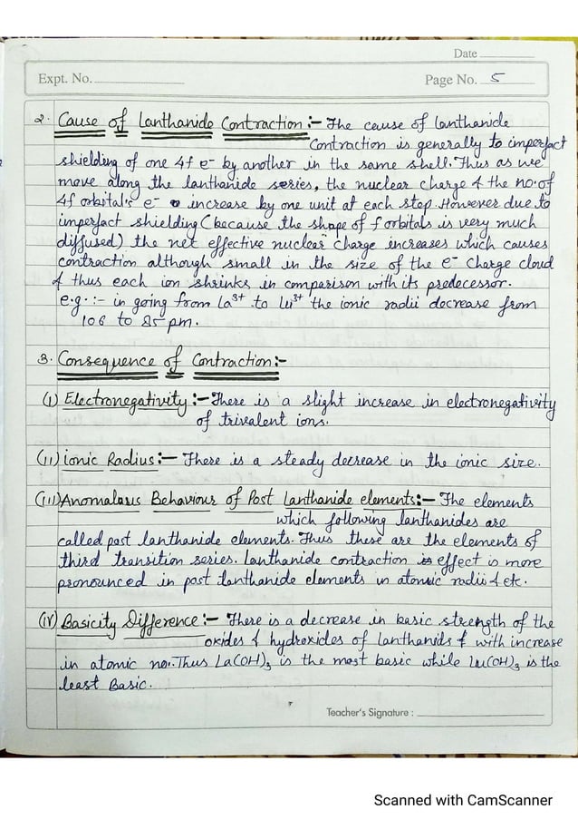Lanthenoids for b.sc. iv sem | PDF