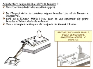 L'antic egipte 3. Hipogeus i Temples. | PPTX