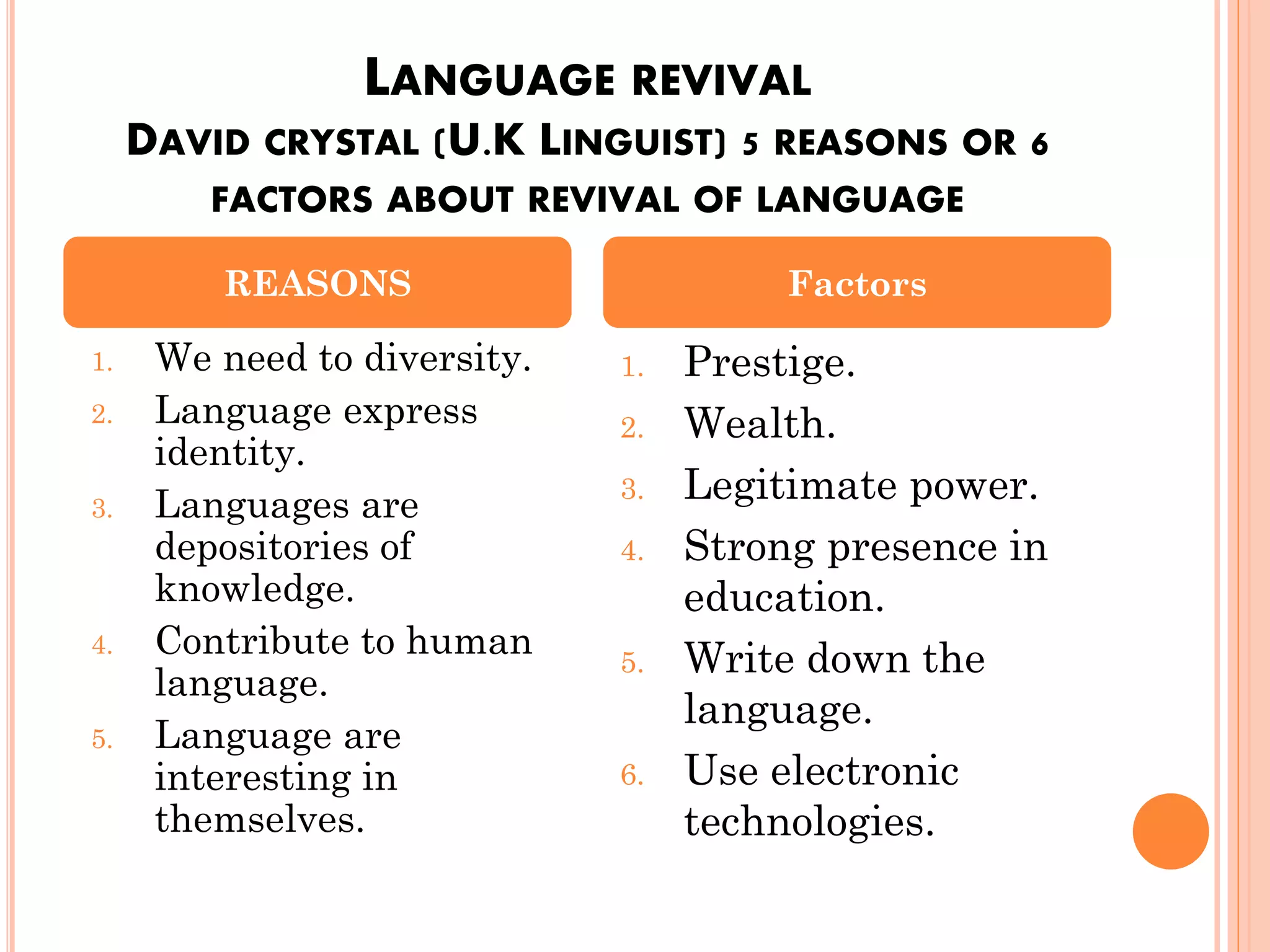 Language death completed presentation | PDF